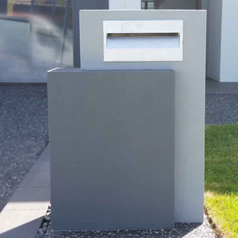 Antiqua - Rendered Letterbox - Sunny Coast Products